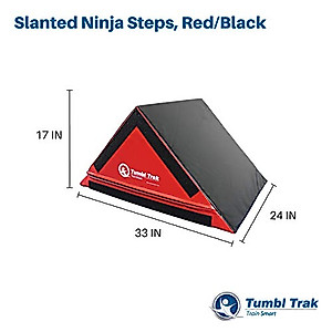 Tumbl Trak Ninja Slanted Steps, Red & Black