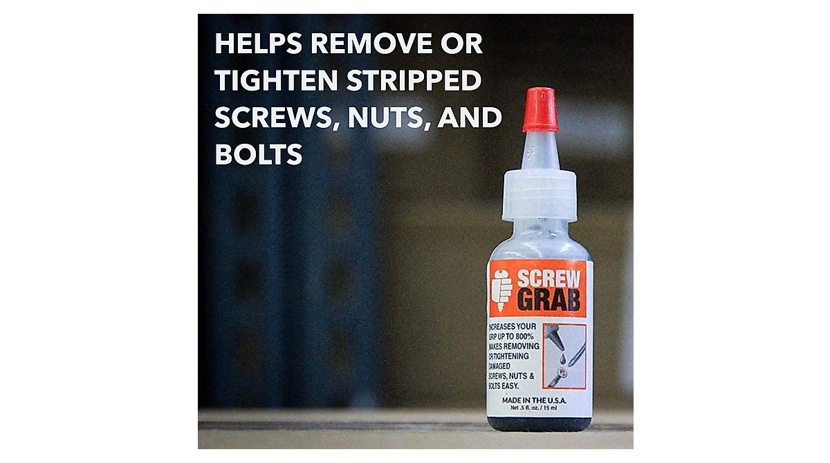 Screw Grab Liquid 0.5 oz for Stripped Screws - Instant Grip & Repair