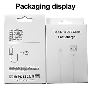 (2 Cables) USB to Type-C Fast Charge for Smartphones ONLY
