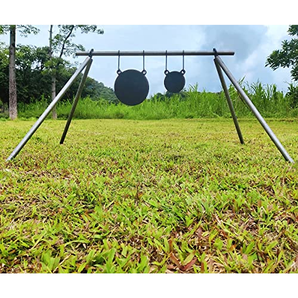 FULLBOW Steel Target Hangers Hanging Hook Target Kit - Gong Target Hanging Kit - DIY Target Kit for 1 Inch OD EMT Conduit