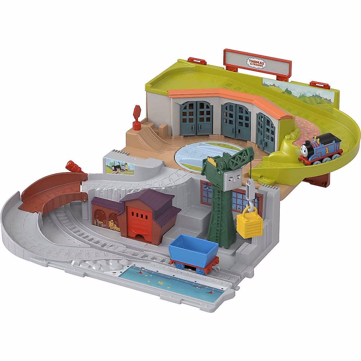 Thomas & Friends Sodor Take-Along Train Set With Diecast Push-Along Thomas Engine For Preschool Kids Ages 3+ Years