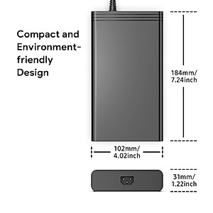 CASIMY 19.5V AC Adapter Compatible with Sony X900E XBR-49X900E XBR-55X900E XBR-49X805E XBR-55X800E BRAVIA KD-50SD8005 KD-55SD8505 KD55SD8505B KD55SD8505BU 4K Smart LCD TV Power Supply Cord Charger