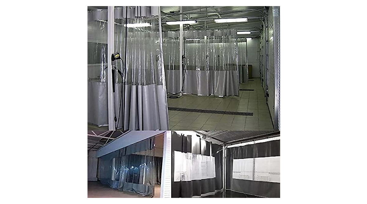 Heavy Duty Waterproof Clear Tarp Curtain for Outdoors & Indoor Use