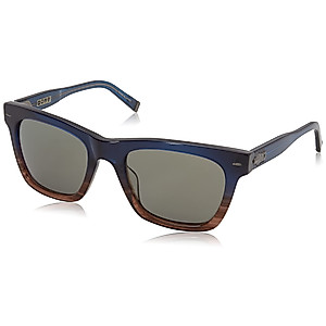 John Varvatos V510 Square Sunglasses, Navy Gradient UF, 21 mm