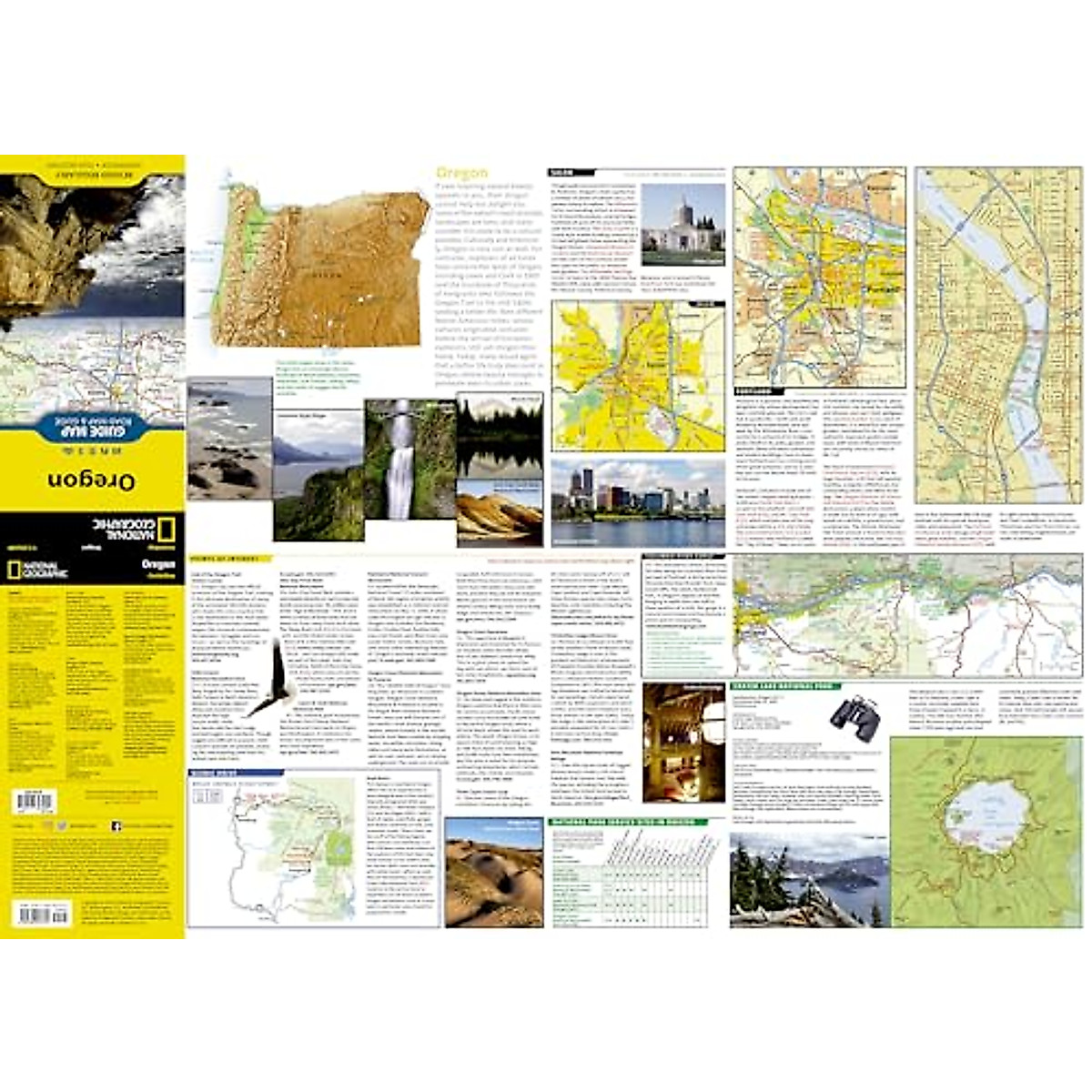Oregon Map (National Geographic Guide Map)