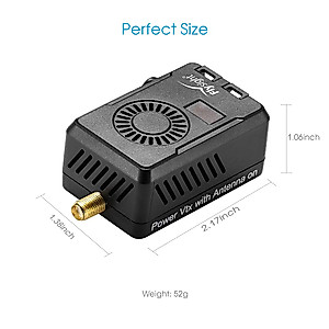 Flysight Black Mamba 5.8Ghz FPV Video Transmitter 40CH Wireless Audio Video FPV Vtx Transmitter for RC Drone MultiTotor Quadcopter (SMA ANT 6-28V,NOT for Gopro)
