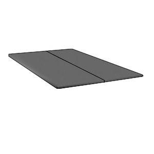 Continental Sleep, 1.5-Inch Split Bunkie Board for Mattress/Bed, Fully Assembled, Improved Comfort and Support, Full, Grey