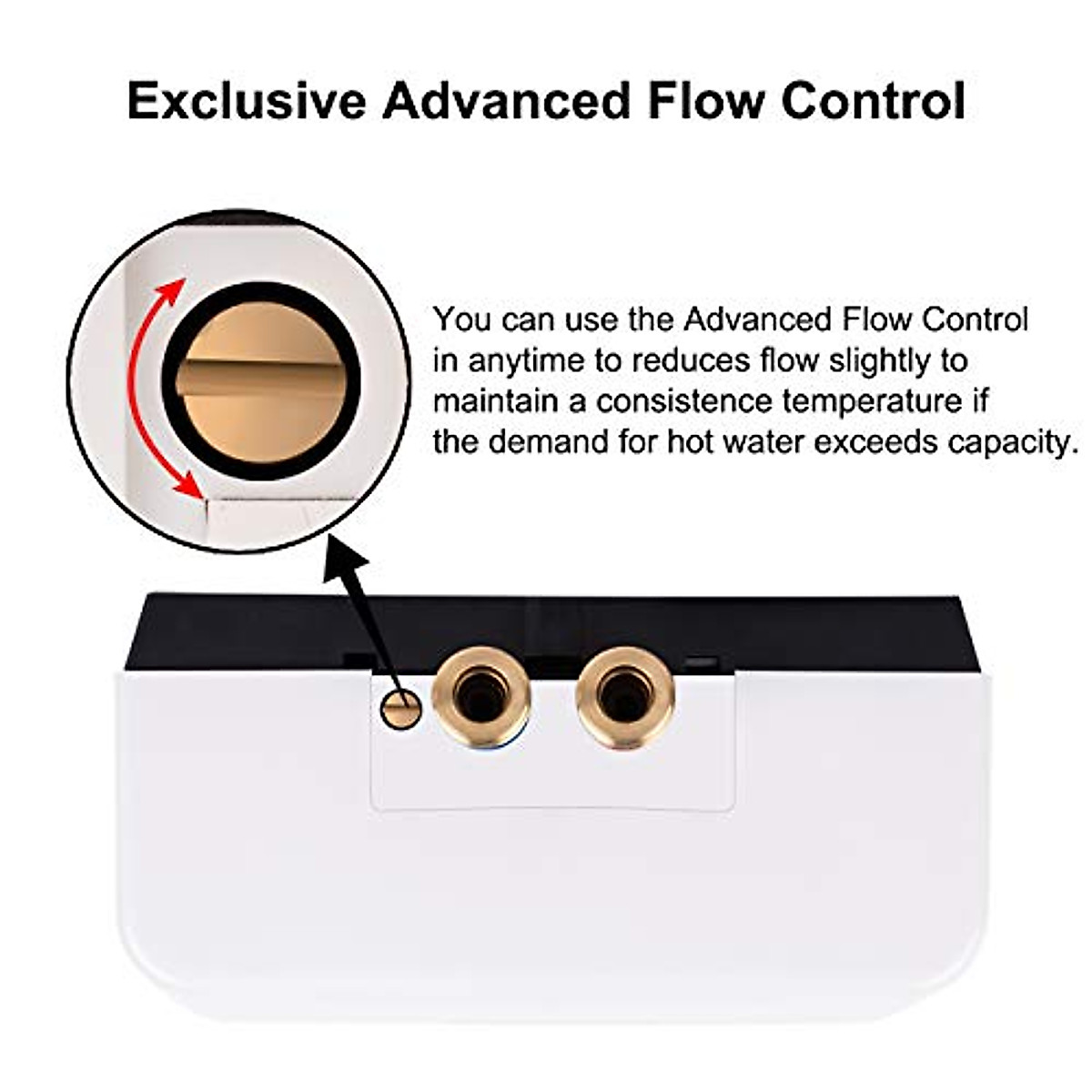 Thermoflow 110V~120V Mini Tankless Water Heater Electric Point of Use On Demand Instant Hot Water Heater for Sinks Wall Mounted, CSA Certified 3.5kW Hard Wired
