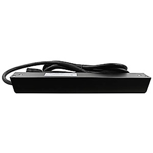 Prime Wire & Cable PB801120 6-Outlet Metal Power Strip with 14-3 SJT 10-Feet Cord,Black