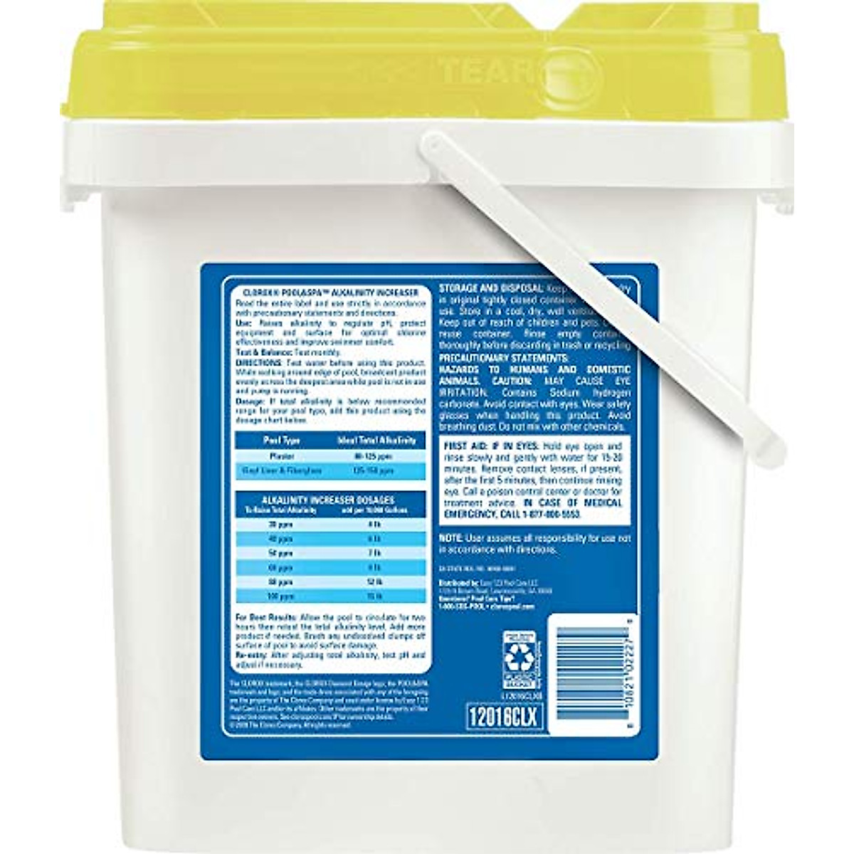 CLOROX Pool&Spa Alkalinity Increaser, Keeps pH Balanced, 16LB