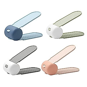 KNFUT Shoe Slots, Adjustable Shoe Organizer Footwear Support Space Saving Height Double Layer Removable Closet Shoe Closet Storage Rack Organizer (Color : Pink Color)