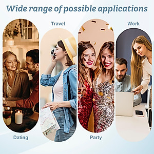 SixTmoon Perfume Atomizer Bottle, Portable Refillable Perfume Bottle Sprayer Leakproof, Travel Mini Size Cologne Sprayer for Men Women, 8ml (Black)