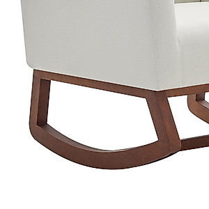 VBSQ Rocking Chair Upholstered Fabric/Faux Leather High Back Armchair W/Ottoman Slirr Chair Rocking Chair Rocker Chair Rocker Camp Chair Rocker Recliner Rocking Camp Chair Rocking Chairs