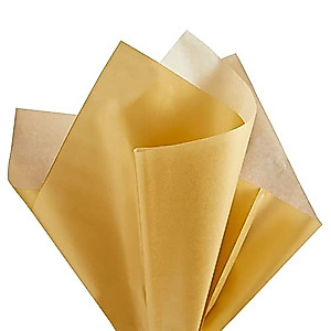 Gold Tissue Paper for Gift Wrapping Bags and Birthday Party (60 Sheets, 20 x 26 in)