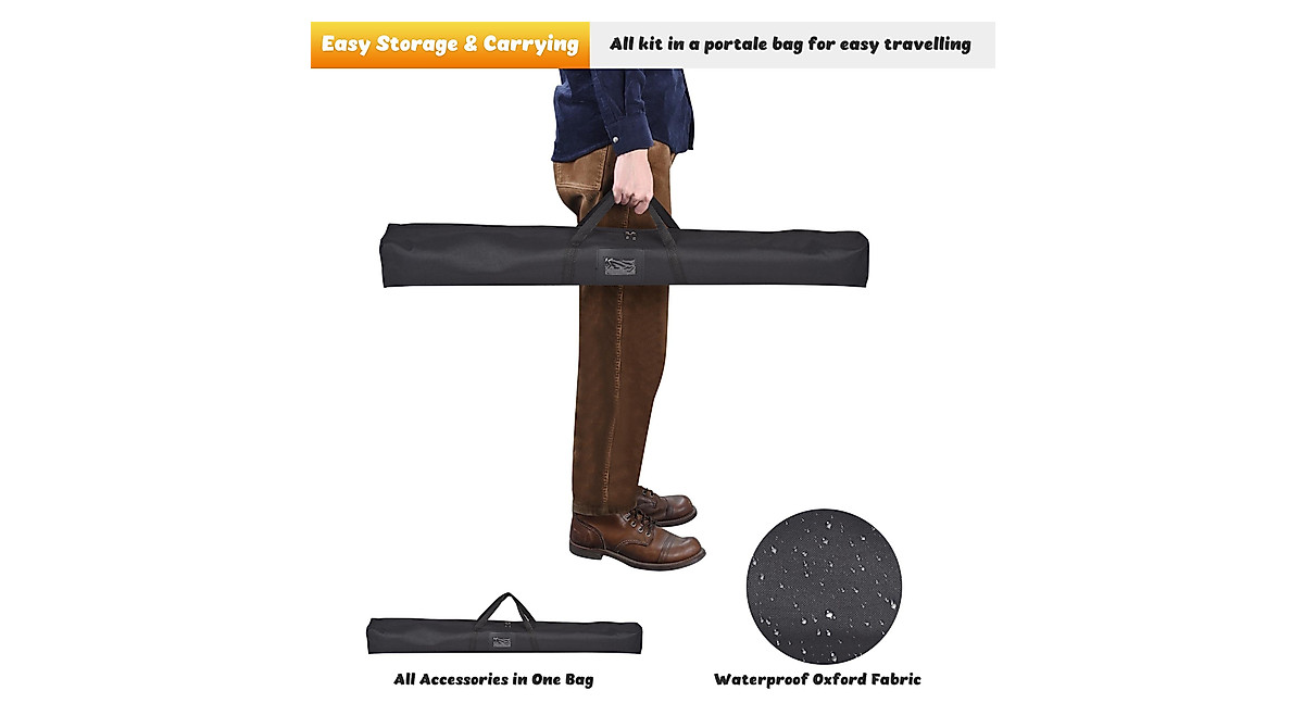 WinSpin 8x10' Adjustable Backdrop Stand for Events