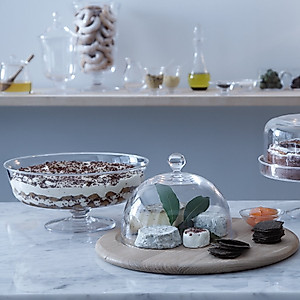 LSA International Serve Dessert Comport, 12.25", Clear