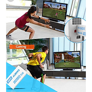 Eanetf Wii to HDMI Converter, Wii to HDMI 1080P with 5ft High Speed HDMI Cable Wii2 HDMI Adapter Output Video&Audio with 3.5mm Jack Audio, Support All Wii Display 720P, NTS