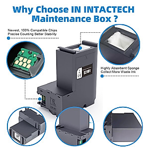 C13S210125 (S210125) Maintenance Box for Epson Surecolor SC-F170 SC-F100 SC-F130 SC-F160 Printer Waste Ink Tank 1-Pack
