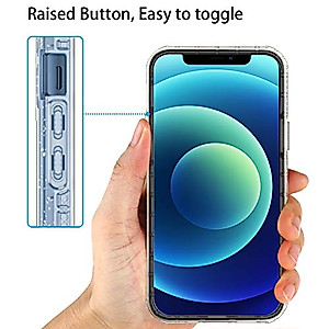 LONTECT Compatible with iPhone 12 Case and iPhone 12 Pro Case 6.1 inch 2020 Crystal Clear Transparent Shockproof Heavy Duty Hybrid Sturdy Protective Cover Case, Clear
