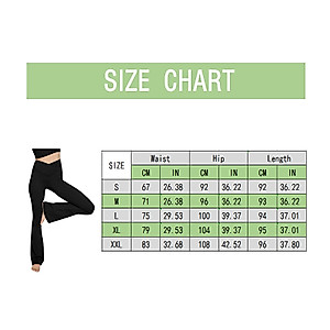 High Waisted Pants for Women 4 Way Stretch Comfy Non-See-Through Bootcut Yoga Plaid Printed Dress Pants Sweat Pants