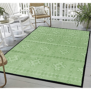 ARSUK Outdoor Plastic Rug for Patio Clearance 59"x39", Beach Picnic Blanket, Reversible Floor Mat for Garden, Camping Carpet, RV Porch, Deck, Backyard, Balcony, Lightweight Foldable