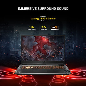asus 2023 TUF A17 FA706IH 17.3'' FHD IPS 144Hz Premium Gaming Laptop, AMD 6-Core Ryzen 5 4600H Upto 4.0GHz, 64GB RAM, 1TB PCIe SSD, NVIDIA GeForce GTX 1650, RGB Keyboard, Windows 11 Pro + HDMI Cable