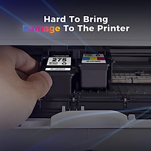 HOTCOLOR PG 275 XL Black Ink Cartridge Replacement for Canon 275 and 276 Ink Cartridges XL for Canon PIXMA TS3522 TS3520 TR4720 (2 Black, 2 Pack)