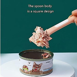 WINDSIUUU Pet Food Can Spoon, 3Pcs Silicone Pet Food Can Supplies Pet Food Canned Practical Mixing Spoons Food Canned Scoop for Pet Cat Dog Feeding Can and Wet Food Storage for Dogs Cats Pets