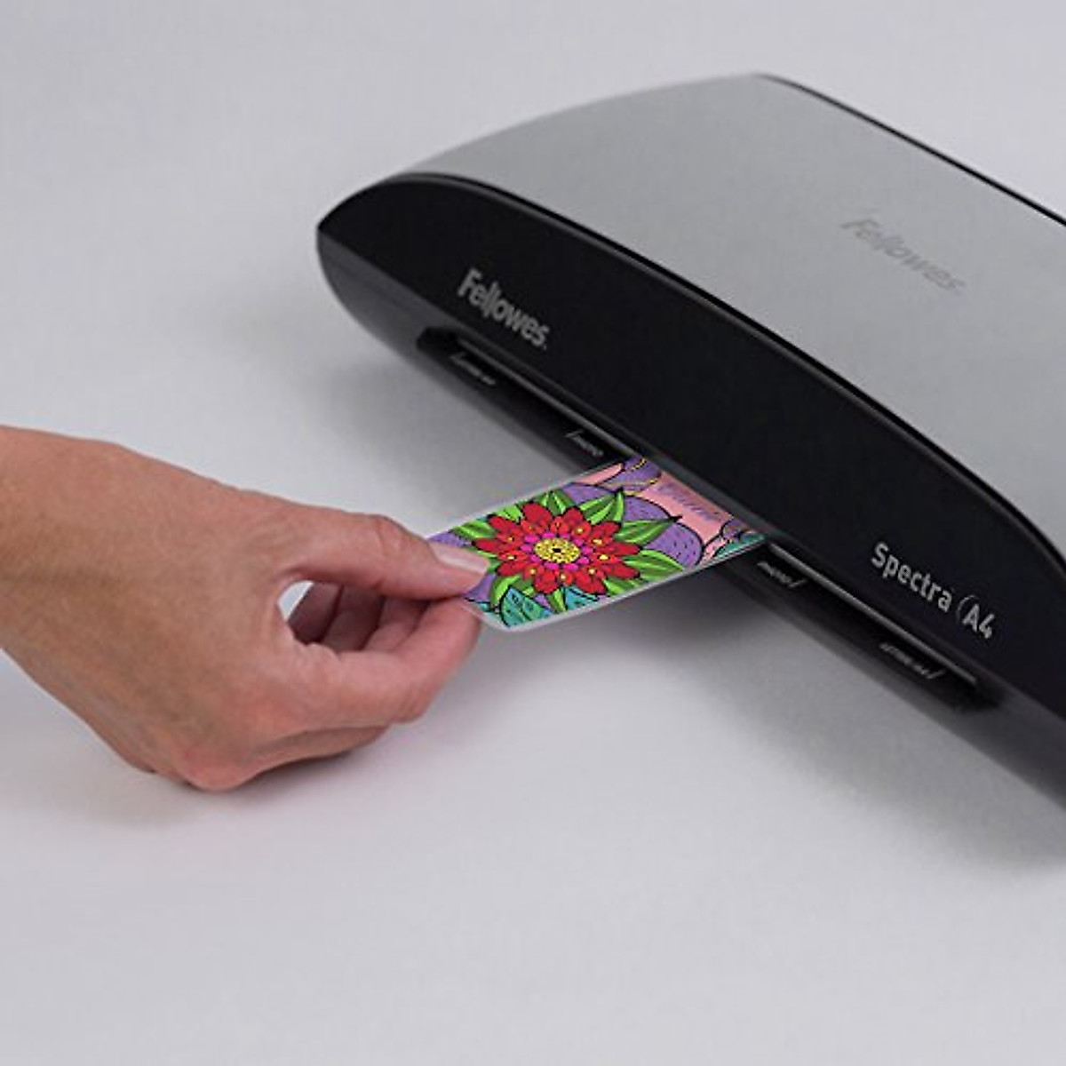 Fellowes Glossy Pouches - Business Card, 5 mil, 100 pack (52031), Clear