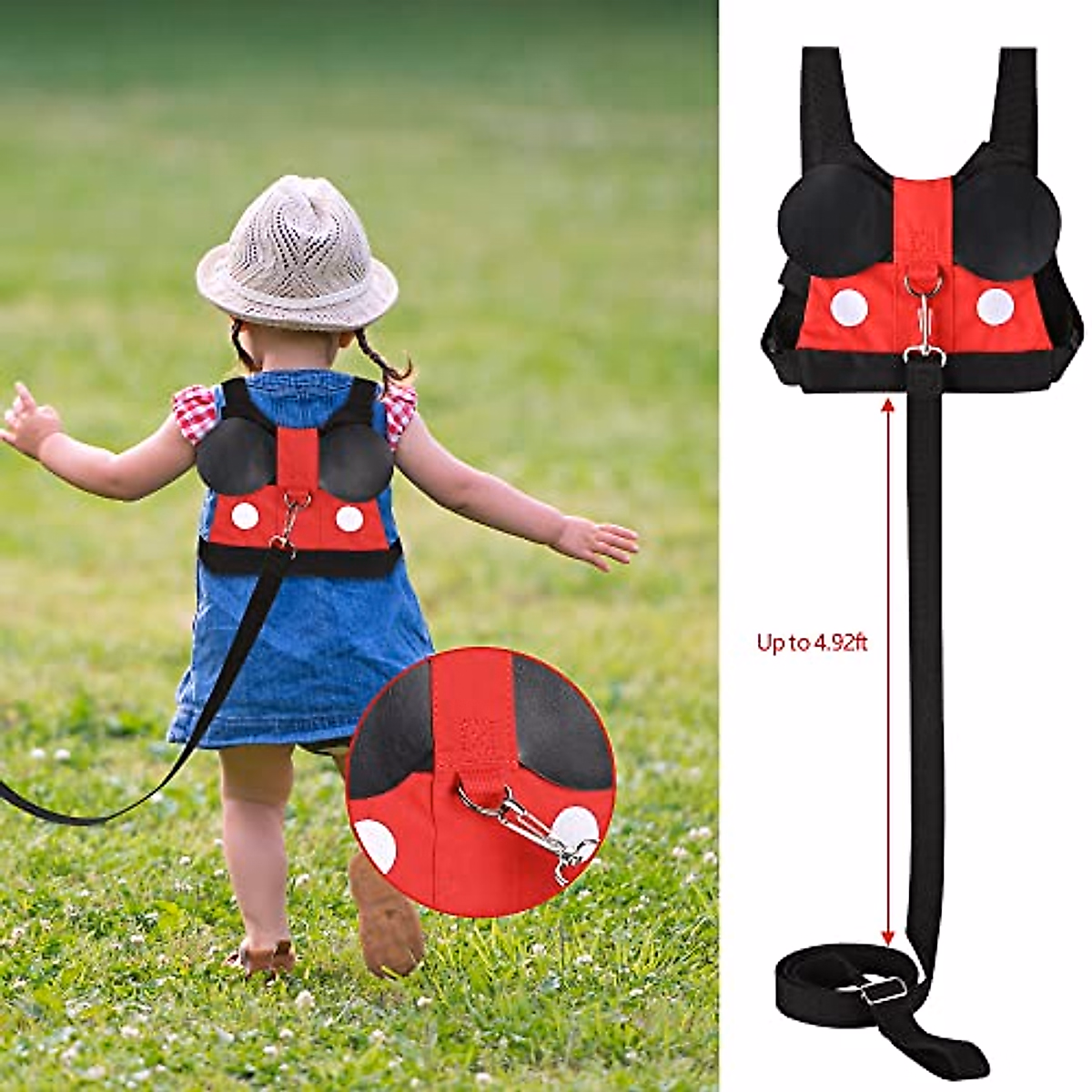 Toddler Leash Baby Harness Child Leash for Toddler Kids, Backpack Baby Kids Leash for Toddlers Age 1 2 3 4 5 Years Old Boys and Girls