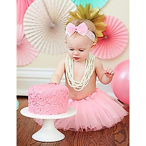 belababy Baby Girl Tutu Pink 5 Layers Dress Up Skirt, 0-24 Months, Pink