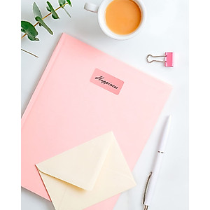 POLONO 2.25”x1.25” Direct Thermal Label, Perforated Sticker Labels for Address, Barcodes, Adhesive Multipurpose Labels Compatible with PL70E Label Printers (1000 Labels, Pink)