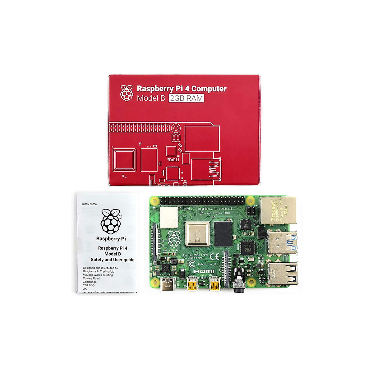Waveshare Accessory Compatible with Raspberry Pi 4 Model B 4GB RAM with Powerful Processor Faster Networking Support Dual 4K Output and Different Choice of RAM Comes with a Copper Heat Sink