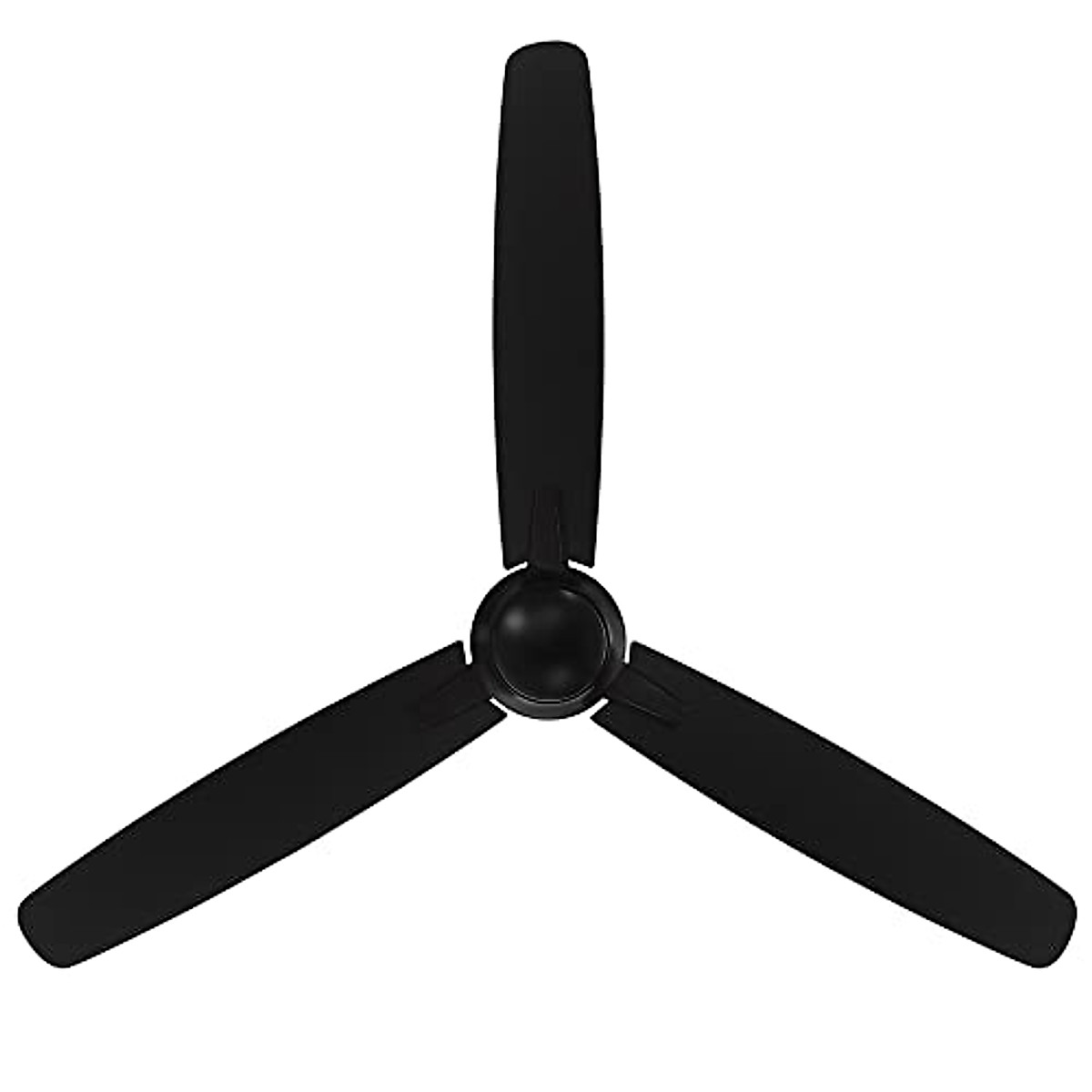 WAC Smart Fans Blitzen Indoor and Outdoor 3-Blade Ceiling Fan 54in Matte Black with Remote Control works with Alexa and iOS or Android App