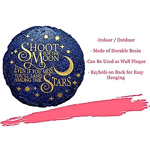 Spoontiques - Garden Décor - Shoot for The Stars Stepping Stone - Decorative Stone for Garden