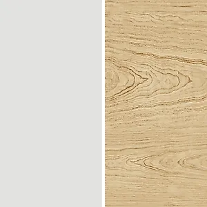 Glenwillow Home 5-PC - 42" Round Pedestal Dining Table + Cross Back Dining Chairs Dining Set in White/Natural