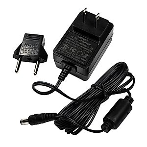 HQRP AC Adapter compatible with Concertmate 1000 1000M 1070 410 660 670 680 690 900 970 980 Keyboard Power Supply Cord Adaptor Radio-Shack + Euro Plug Adapter