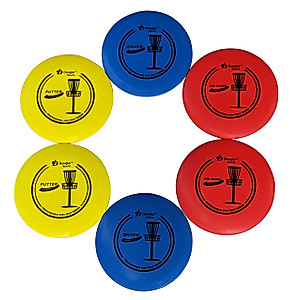 DDonglai Disc Golf Starter Set/Disc Golf Beginner Set, Included 2X Driver, 2xMid-Range, 2xPutter, Carry Bag, Towel and Mini Marker,Disc Golf Beginner Set
