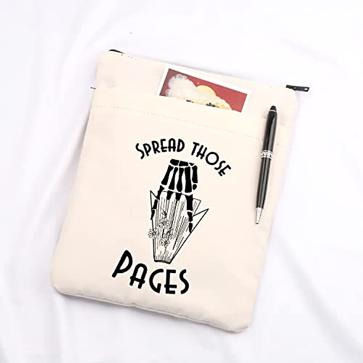 MAOFAED Romance Reader Book Cover Smut Book Sleeve Spread Those Pages Book Protector Bookworm Book Sack Gift (Spread booksl)