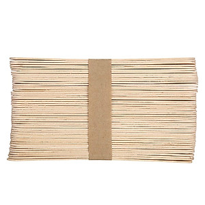 Wax Applicator Sticks, 100pcs Wooden Disposable Epilation Wax Tool Wax Waxing Wood Body Hair Removal Sticks Applicator Wax Spatulas Applicator for Mask Hair Remove Cream Ice Cream Stick