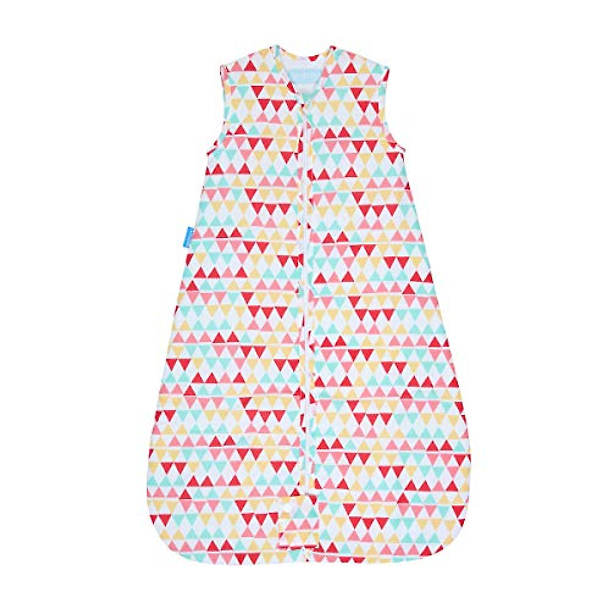 Tommee Tippee Grobag Baby Cotton Sleeping Bag, Sleeping Sack - 1.0 Tog for 69-74 Degree F - Rouge Zig Zag - Medium Size, 6-18 months, Rouge, 6-18 Months