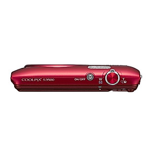 Nikon COOLPIX S3500 20.1 MP Digital Camera with 7x Zoom (Red) (OLD MODEL)