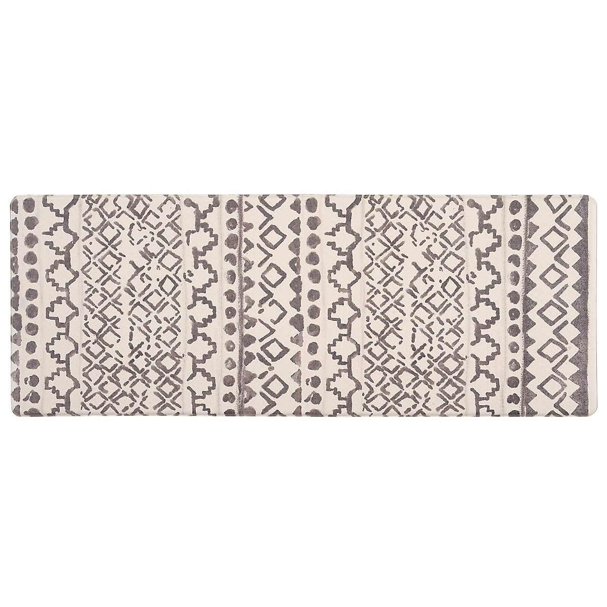 Rugshop Distressed Bohemian Anti Fatigue Standing Mat 18" x 47" Gray