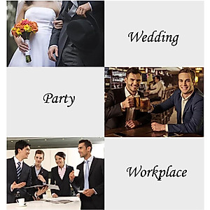 Mrkotyin Men Suits 3 Piece Suit Set Slim Fit, Dress Suits Set with 2 Button Tux Blazer Jacket Vest Pants for Party Wedding Business Burgundy-XXL