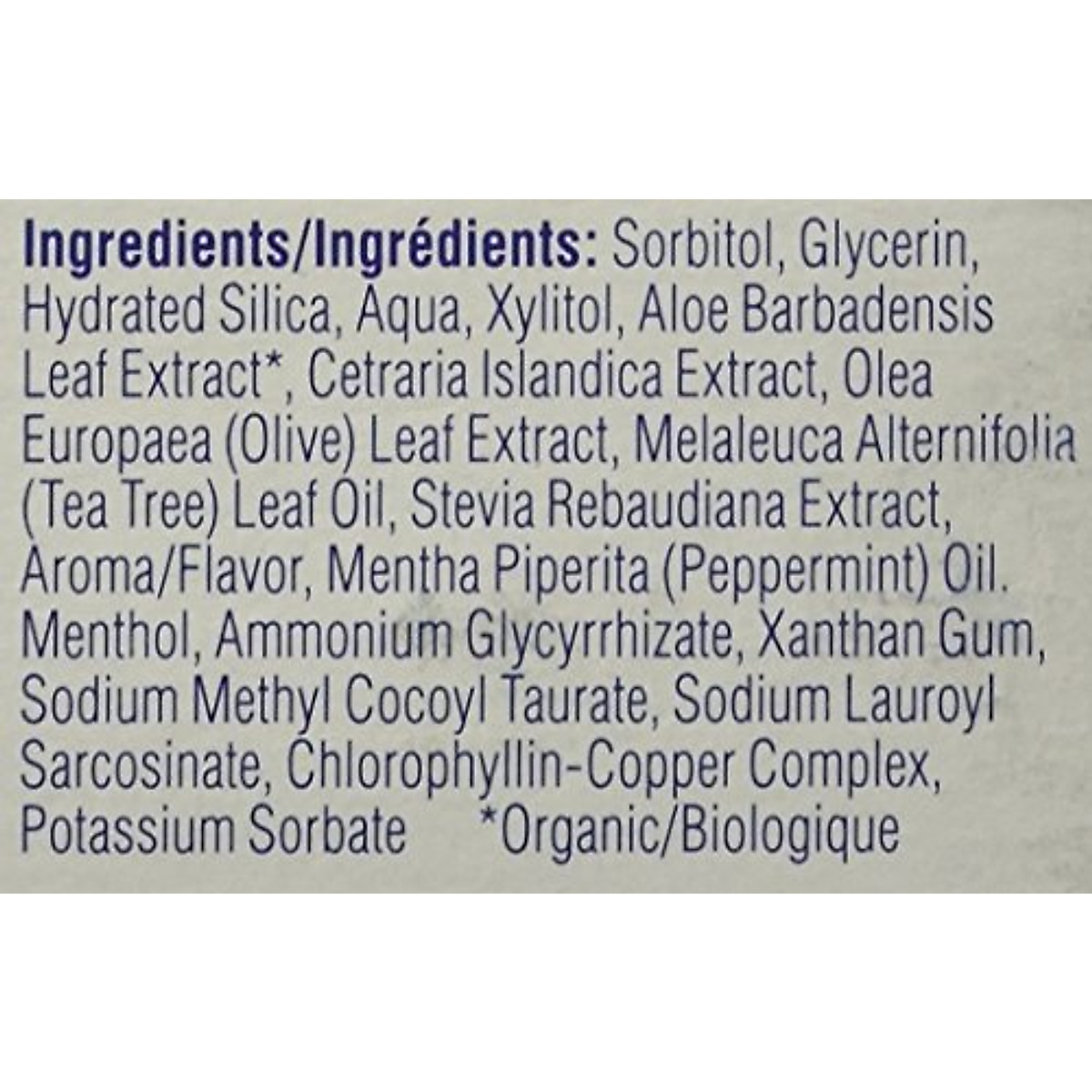 Kiss My Face Gel Teeth Whitening Fluoride Free Toothpaste (Pack of 3), Tea Tree, 13.5 Ounce (2434503EAF)