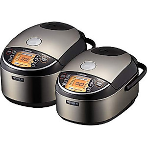 Zojirushi Pressure Induction Heating Rice Cooker & Warmer, 10 Cup, Stainless Black, Made in Japan