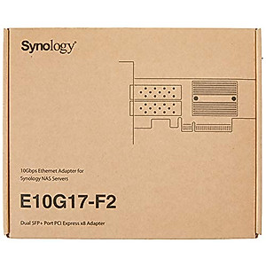 Synology Dual-Port 10GB SFP+ PCIe 3.0 X8 Ethernet Adapter (E10G17-F2)