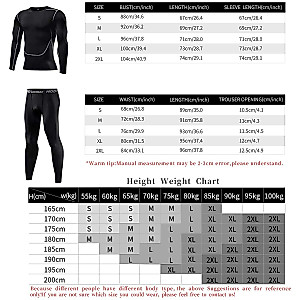 5PCS/Set Men Workout Suit Outfit Fitness Apparel Gym Outdoor Running Compression Pants Shirt Top Long Sleeve Jacket (10,S)
