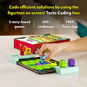 PlayShifu Interactive STEM Toys - Tacto Coding (Kit + App) | Visual Coding Games for Kids | Preschool Educational Toys | Early Programming | 4-10 Year Olds Birthday Gifts (Tablet Not Included)