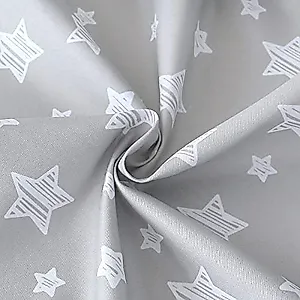 Pack and Play Sheets Fitted Compatible with Graco Pack N Play, Mini Crib Sheets 39"x 27"x 5'' fits Playard Playpen, Lovely Star Print Pack and Play Fitted Sheets for Boys and Girls Mini Crib Bedding